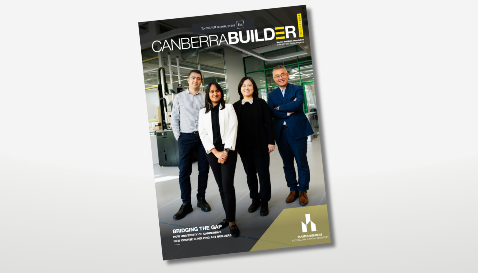 Canberra Builder Edition 3/2024 – Master Builders ACT